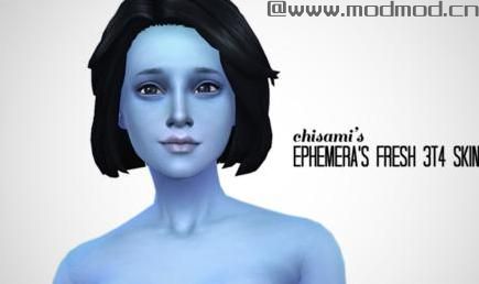 模拟人生4MOD 【化妆MOD】chisimi的最后一款皮肤Ephemera E-Skin Fresh 3t4_模组菜鸟网