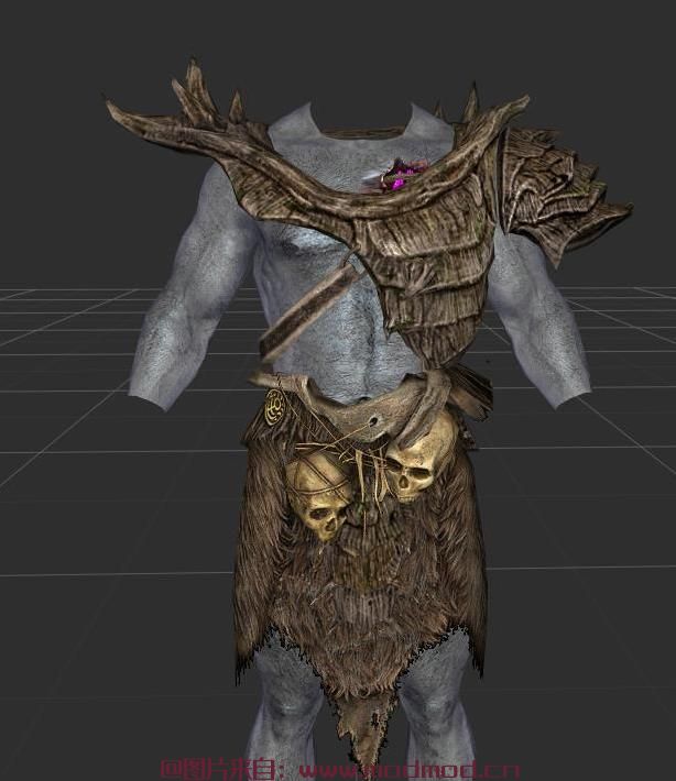 上古卷轴5：重置版MOD MIKE的Briarheart 勇士的Spriggan盔甲_模组菜鸟网